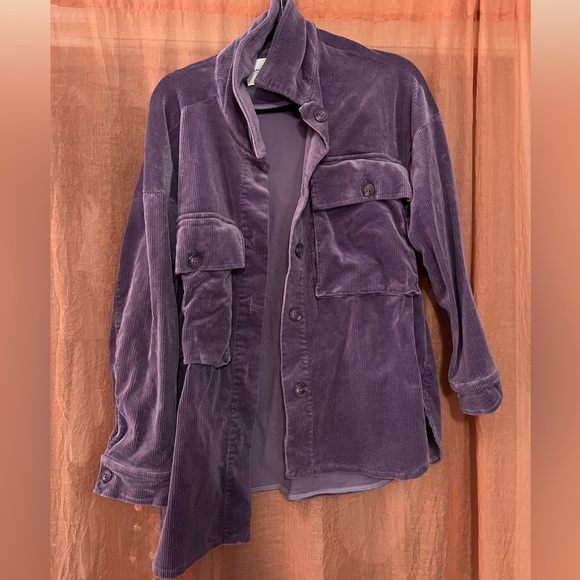 GREY LAB | Jackets & Coats | Oversized Purple Grey Lab Corduroy Jacket ...
